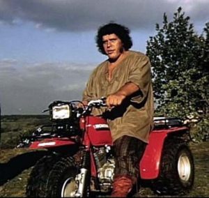 Andre the Giant Brincess Bride four wheeler funny odd unbelievable ...