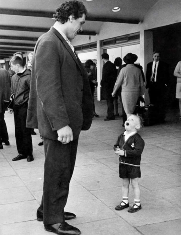 Andre the Giant kid funny unbelievable young wrestling odd | America's ...